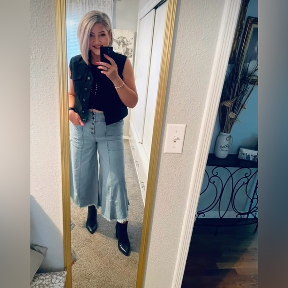 easel | Jeans | Easel Light Blue Wideleg Jeans | Poshmark